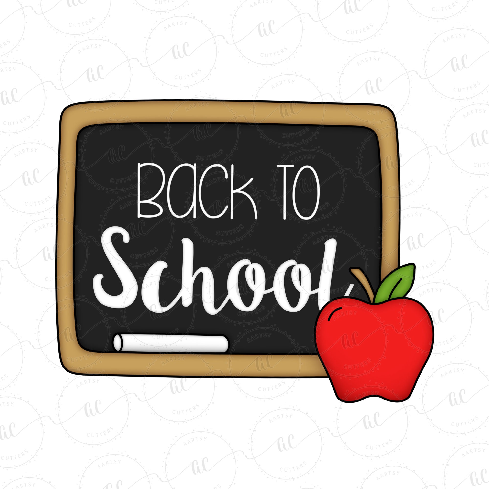 Chalkboard With Apple