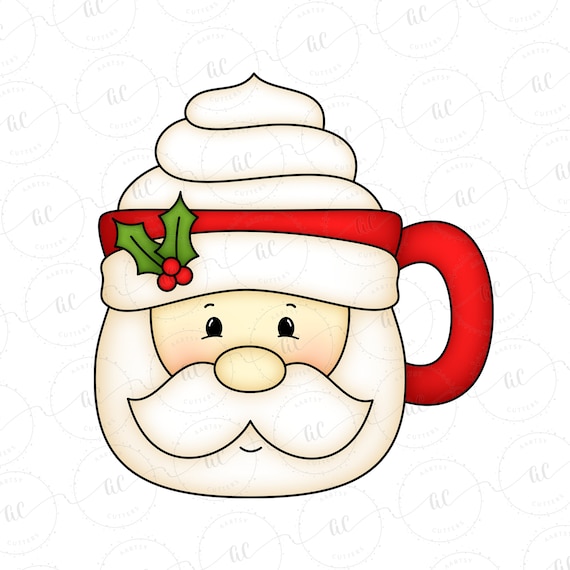 Santa Mug Cookie Cutter - Etsy