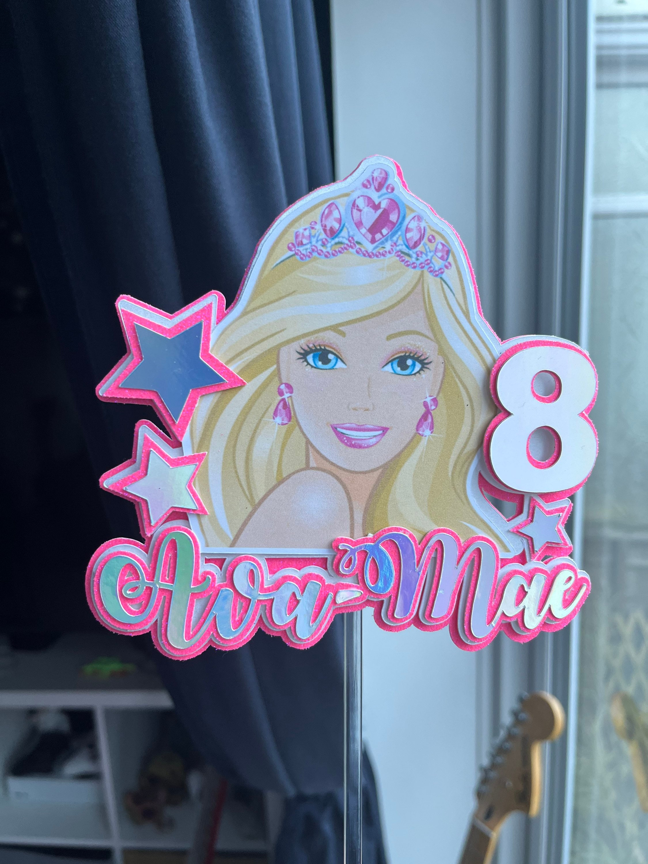 Barbie Cake Topper / Dream House / Personalised Cake Topper / - Etsy UK