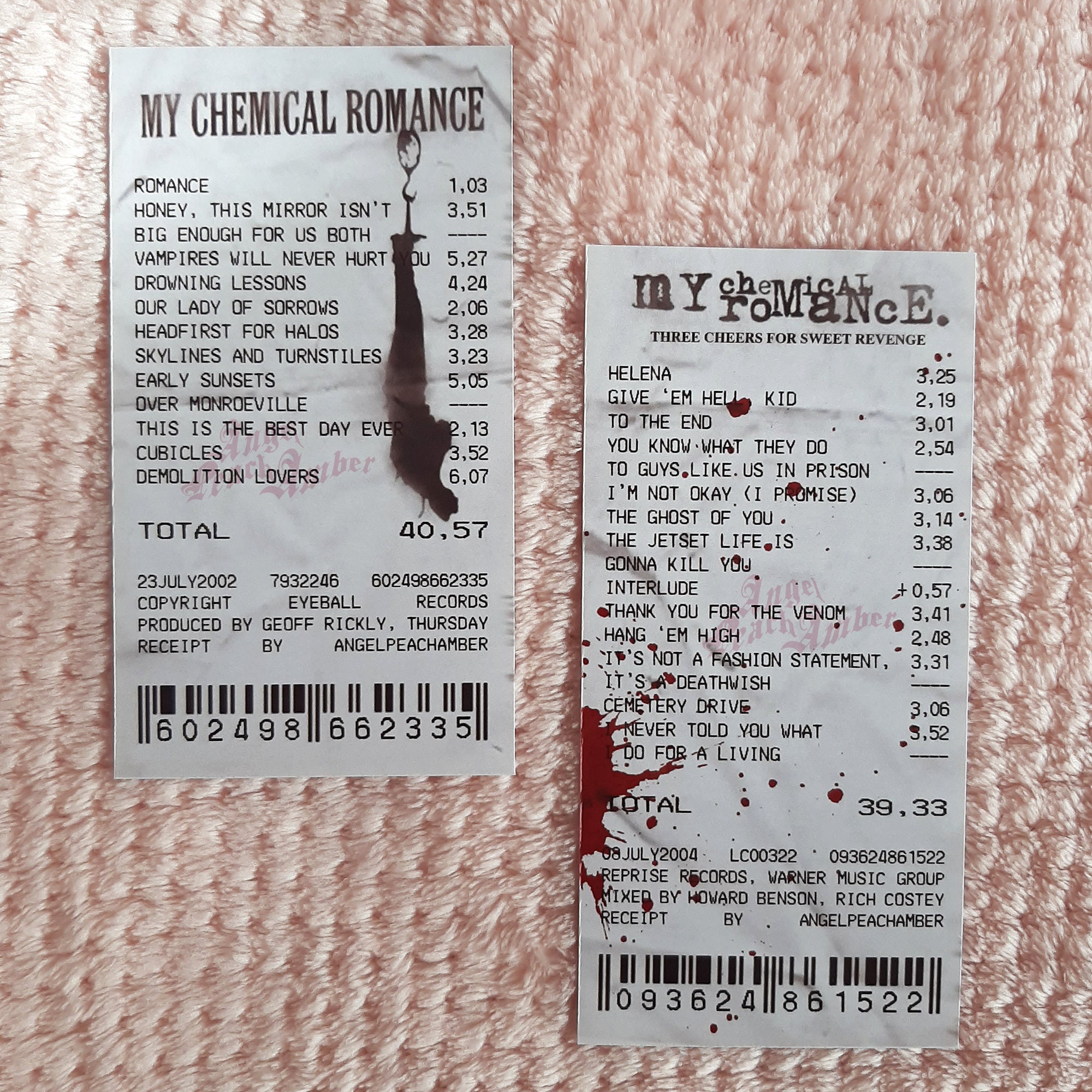 MCR RECEIPTS Stickers - Etsy