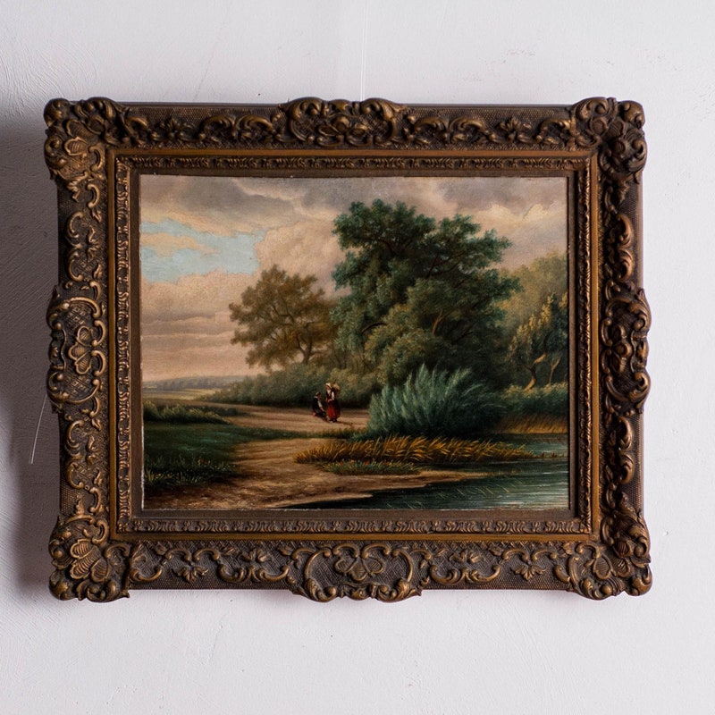 Framed Landscape Painting - Etsy