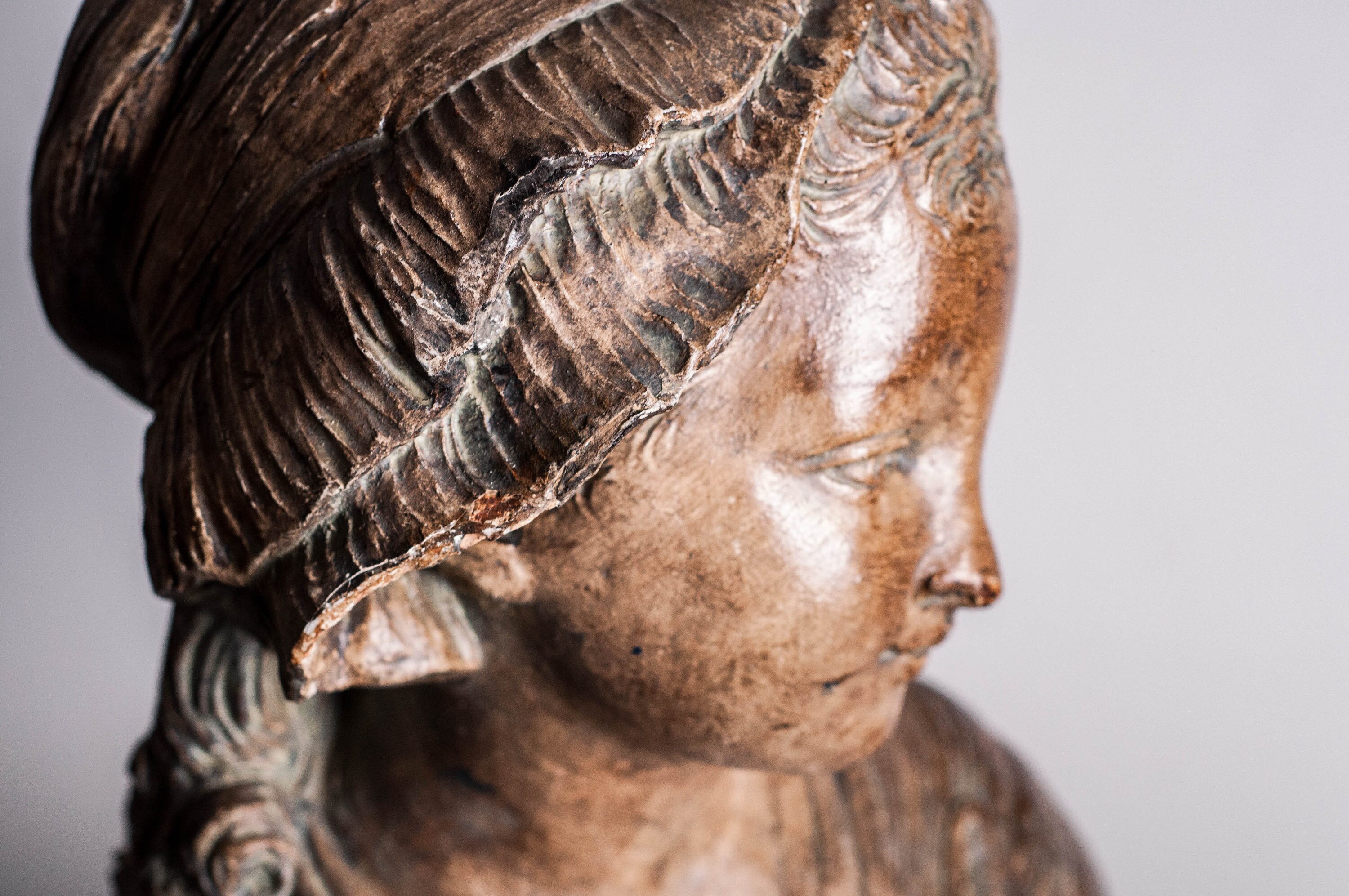 Antique French Bust 19th Century Portrait of a Girl Antique Portrait ...