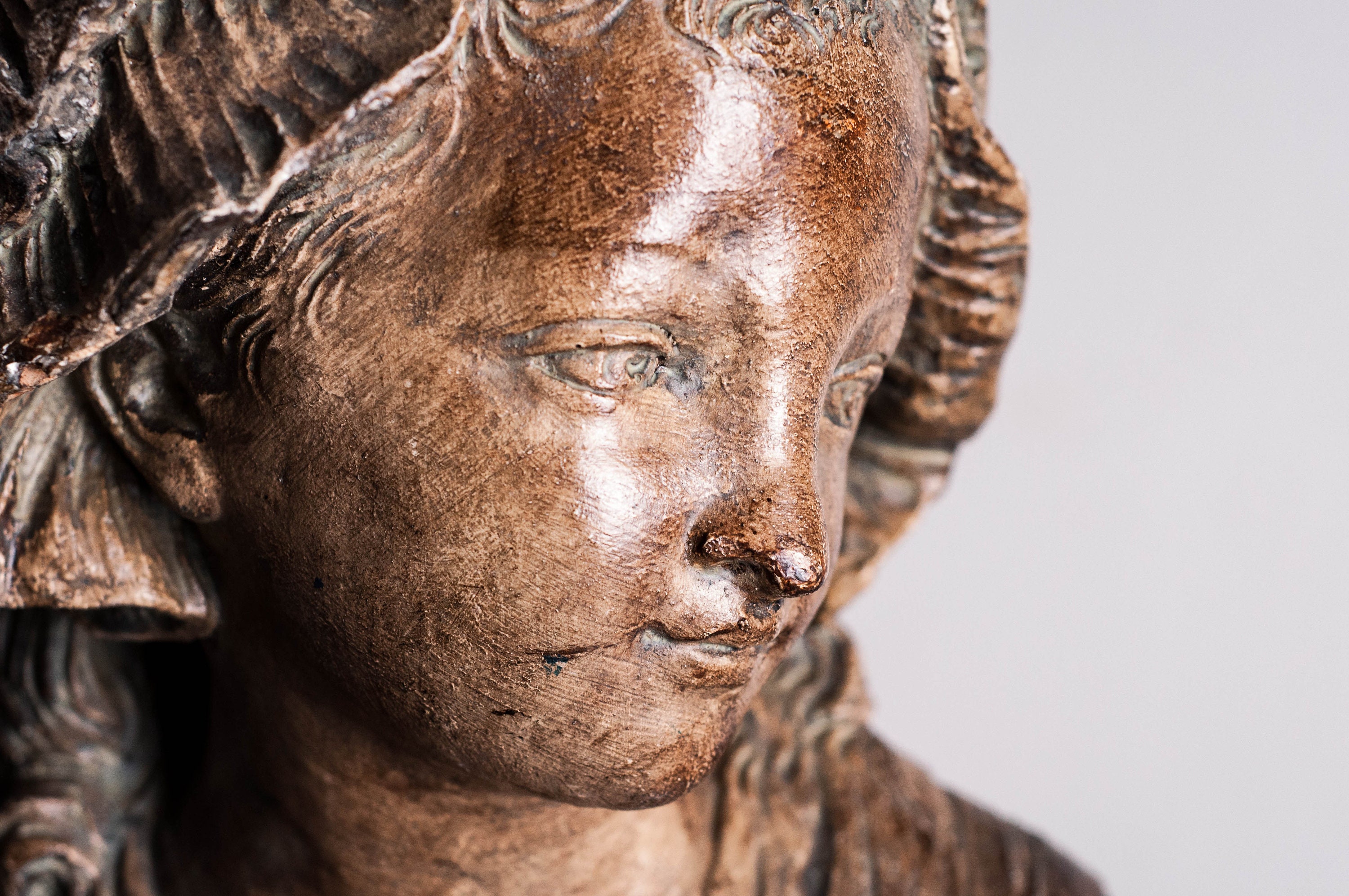 Antique French Bust 19th Century Portrait of a Girl Antique Portrait ...