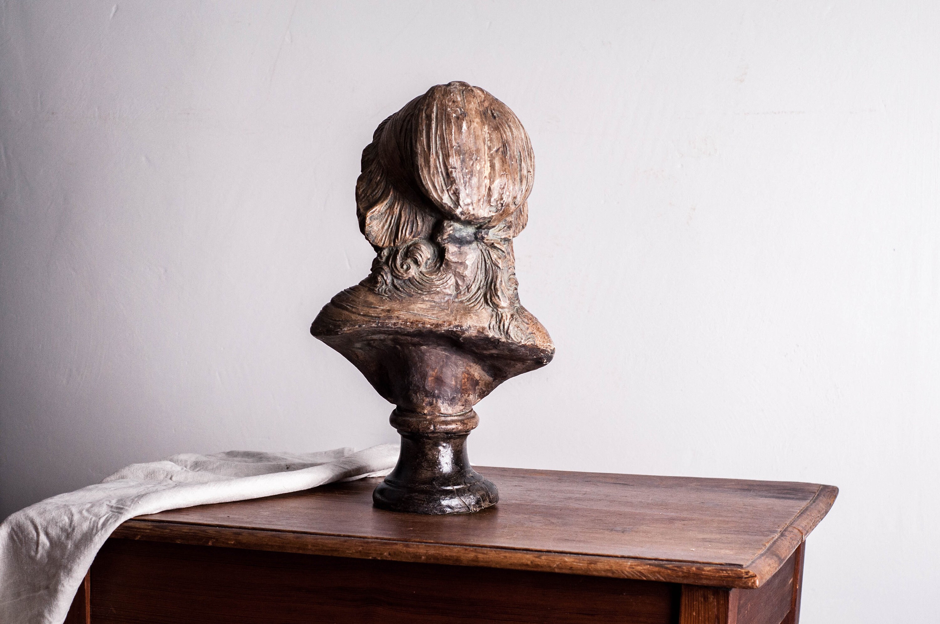 Antique French Bust 19th Century Portrait of a Girl Antique Portrait ...