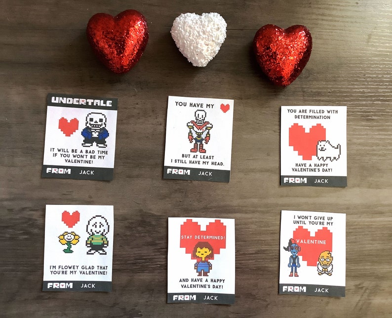 Undertale Valentine's Day Cards - Etsy