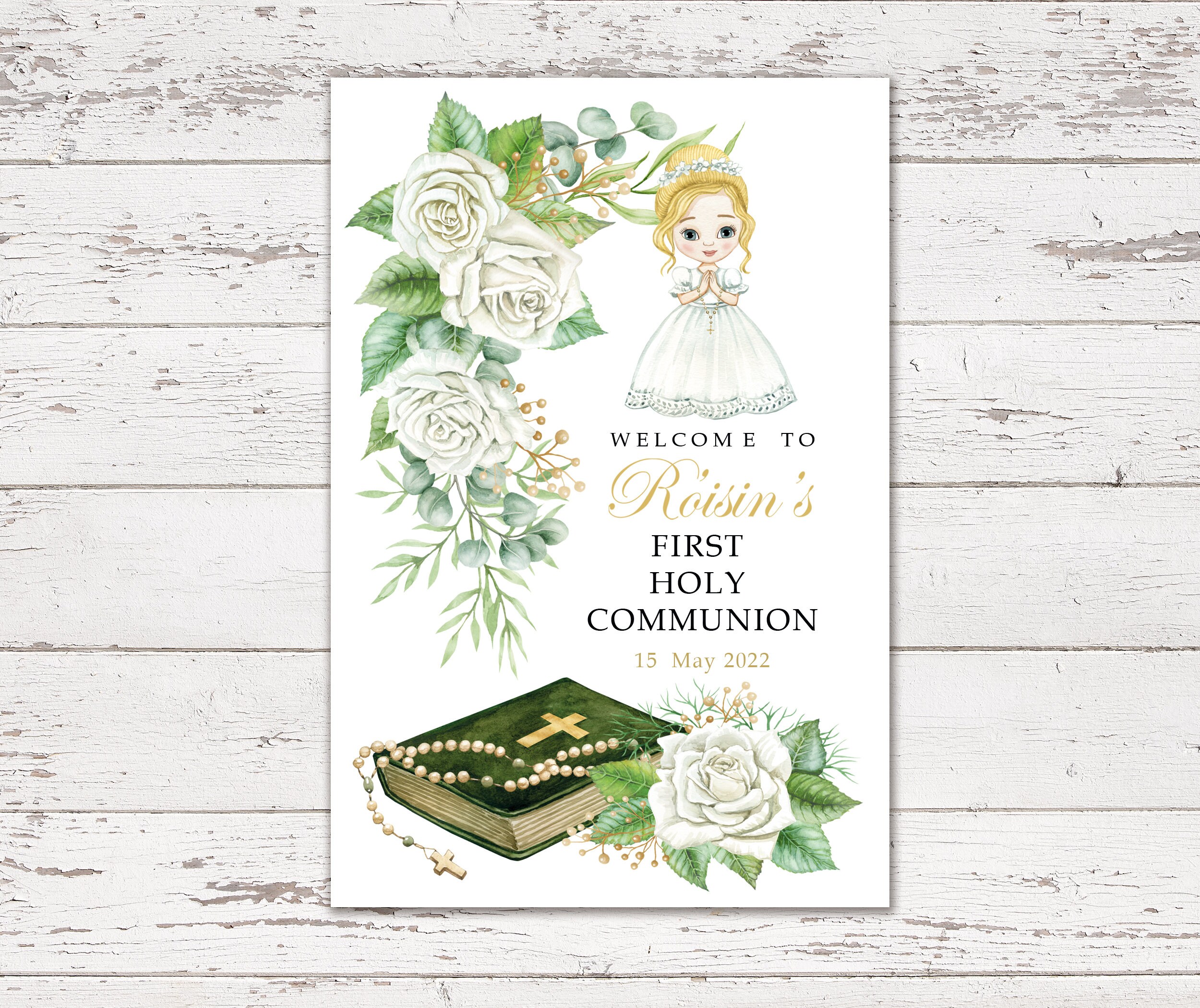 First Communion Clipart Watercolor Clipart First Communion | Etsy