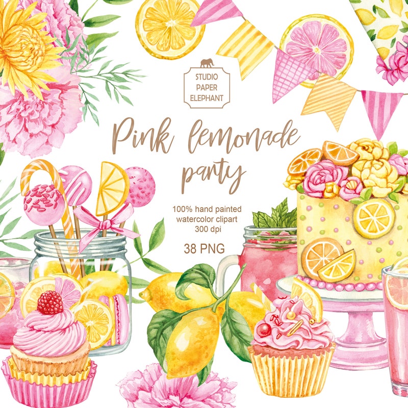 Lemonade Clipart - Etsy