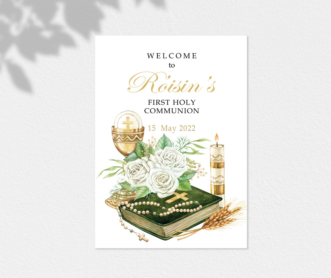 First Communion Clipart Watercolor Clipart First Communion | Etsy