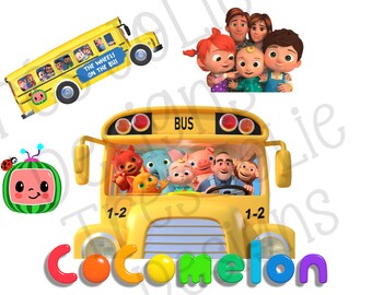 Cocomelon Bus Svg | Etsy Canada