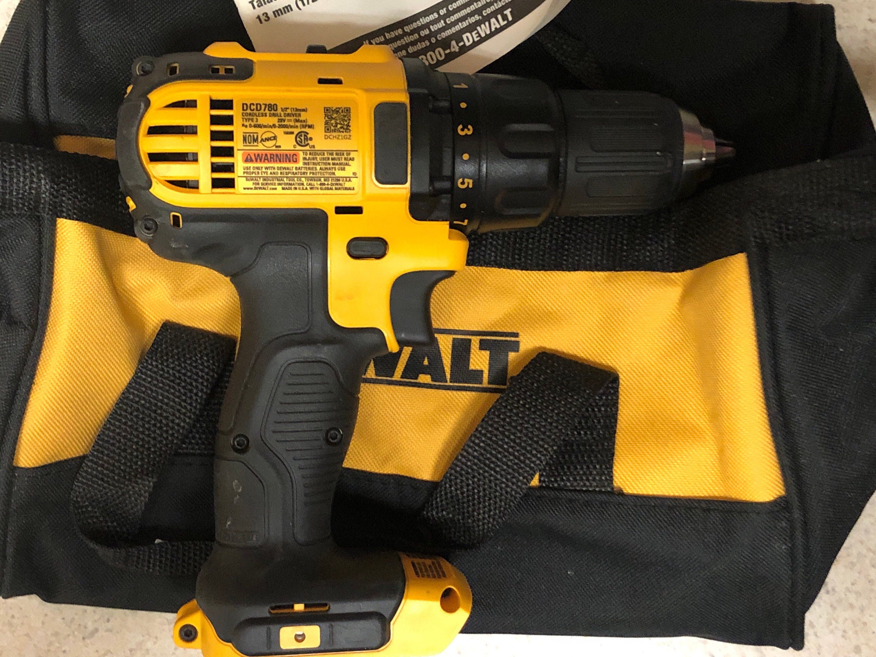 DeWalt DCD780C2 20v lithium ion compact drill/driver bare tool - Etsy.de