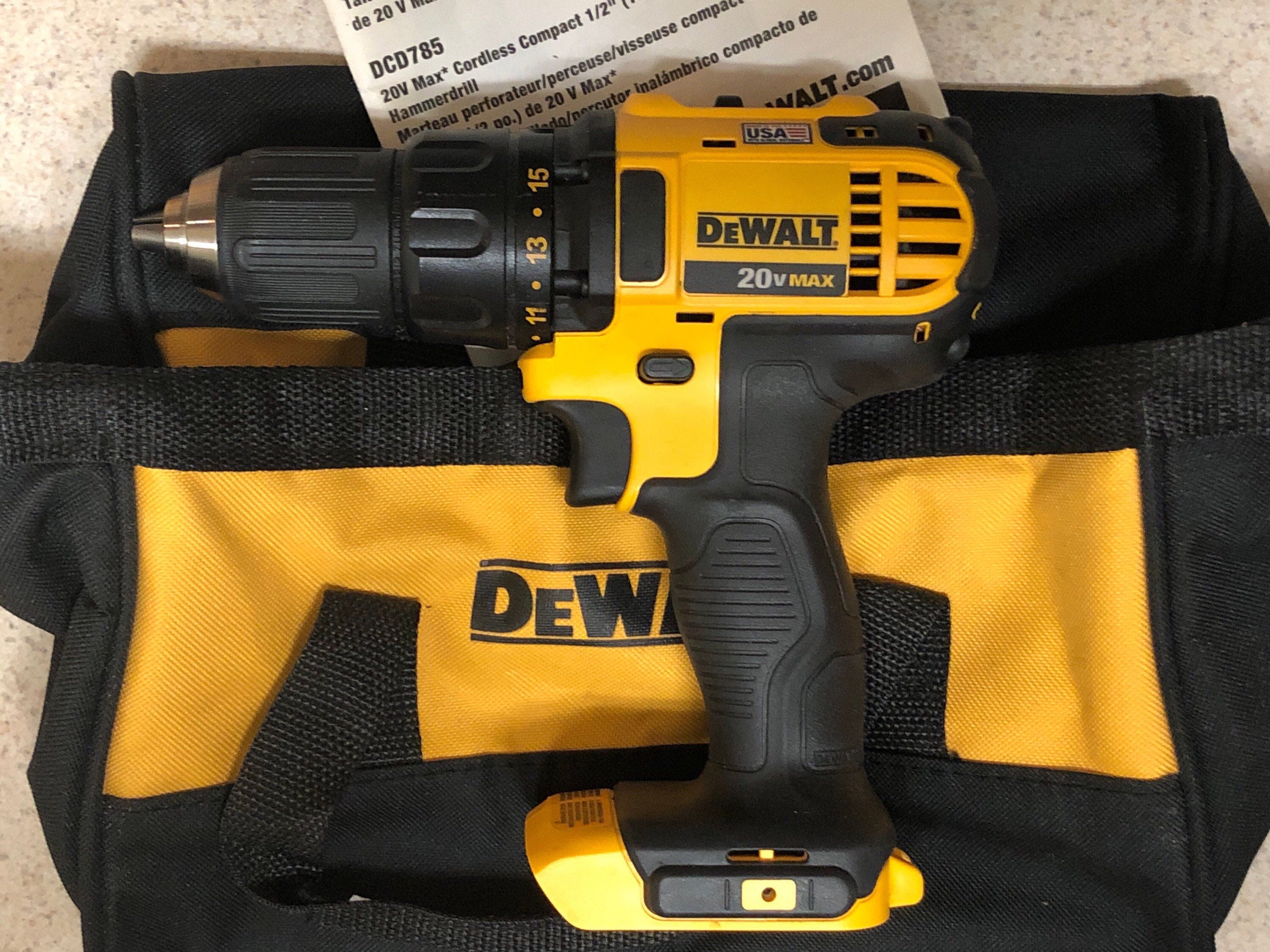 Dewalt DCD780C2 20v Lithium Ion Compact Drill/driver Bare Tool - Etsy