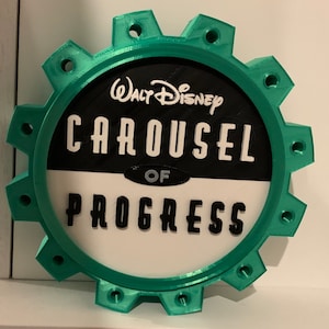Carousel of Progress Sign - Disney World Decor Magic Kingdom Decor ...