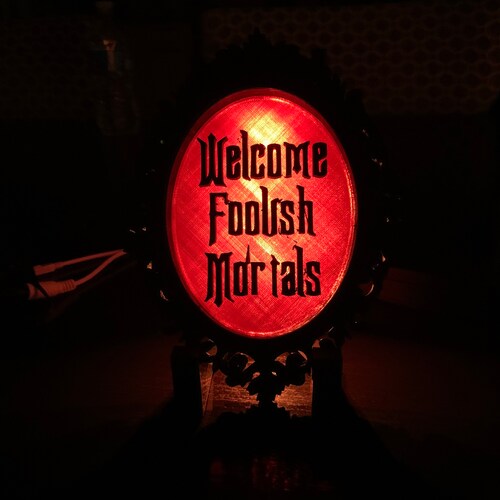 Disney the Haunted Mansion 'welcome Foolish Mortals' - Etsy