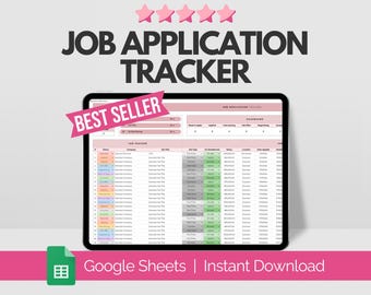 Job Application Tracker Google Sheets, Job Planner, Interview and Job ...