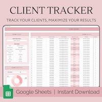 Editable Client Appointment Tracker | Printable Client Tracker | Client ...