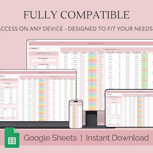 Subscription Tracker Google Sheets Template, Monthly Payment Subscription Manager, Monthly ...