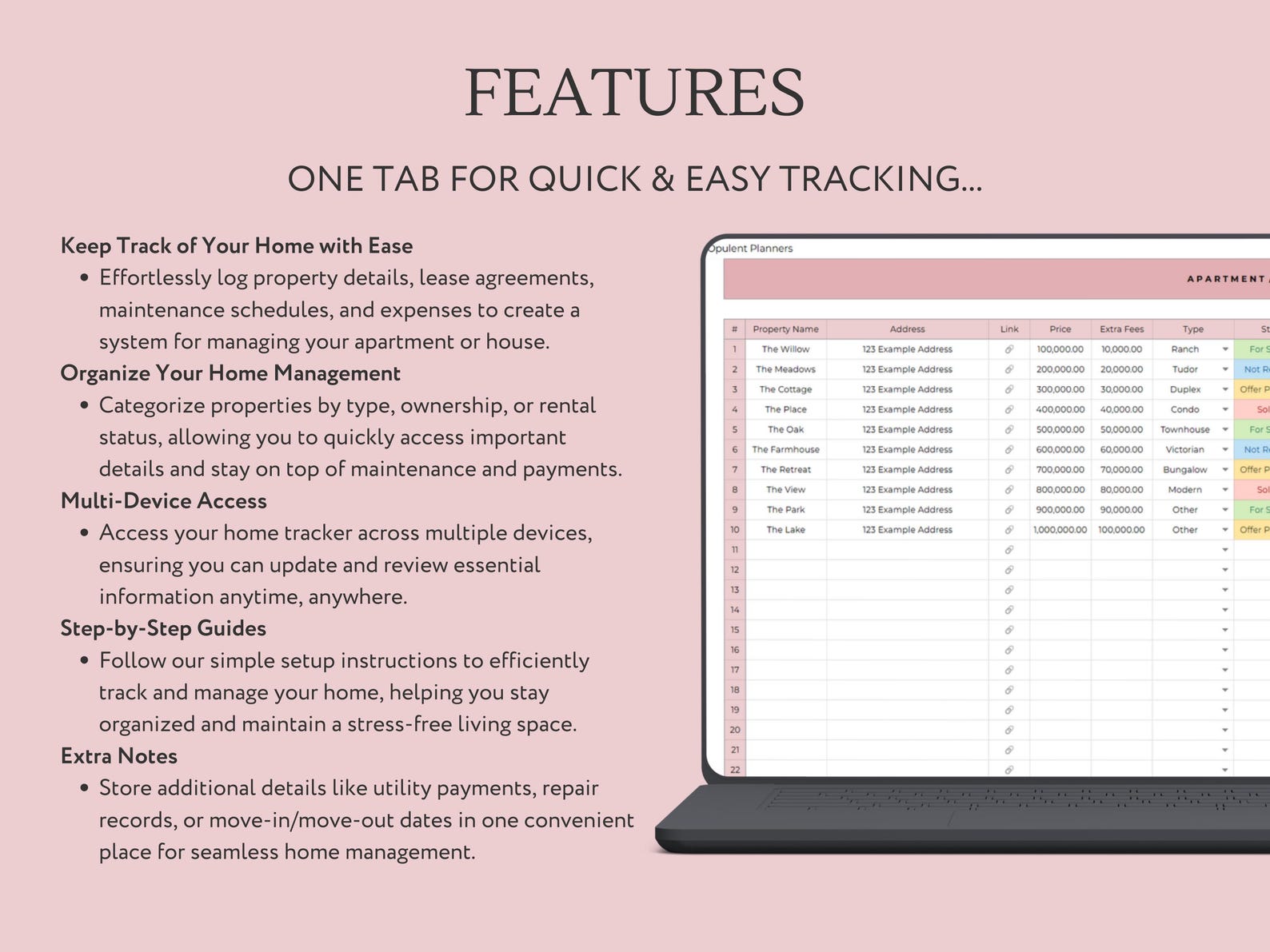 Apartment Hunting Spreadsheet House Hunting Checklist Apartment ...