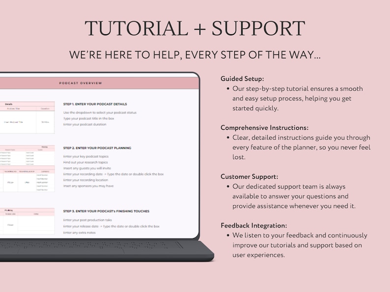 Podcast Planner Template Google Sheets Spreadsheet, Digital Content ...