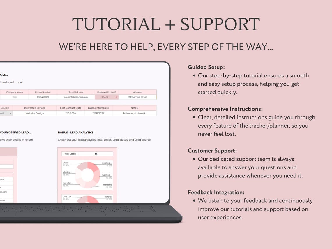 Lead Tracker Google Sheets Template, Client and Lead Management ...