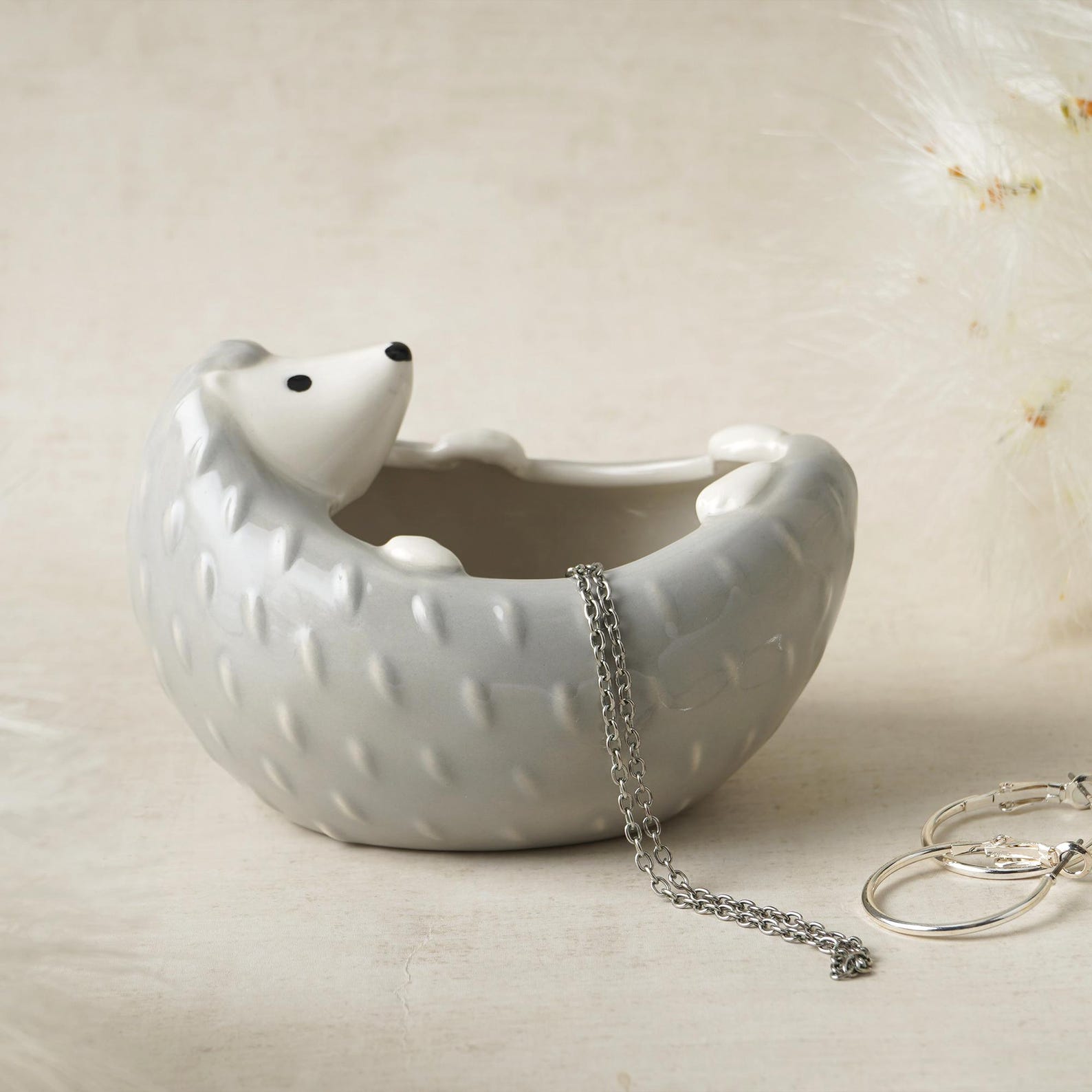 Send With Love Hedgehog Trinket Bowl in Gift Box | Jewellery Organiser ...