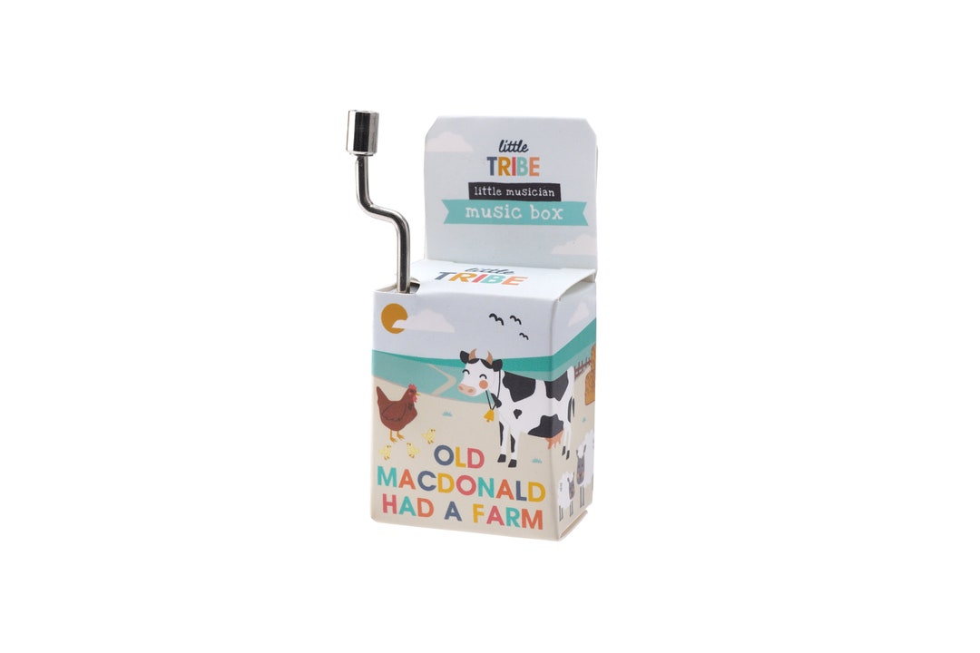 Old Macdonald Had A Farm Nursery Rhyme Music Box Hand Crank Gift for ...