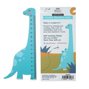 Wooden Dinosaur 15cm Ruler • Stationary • Back to School • Gift for ...