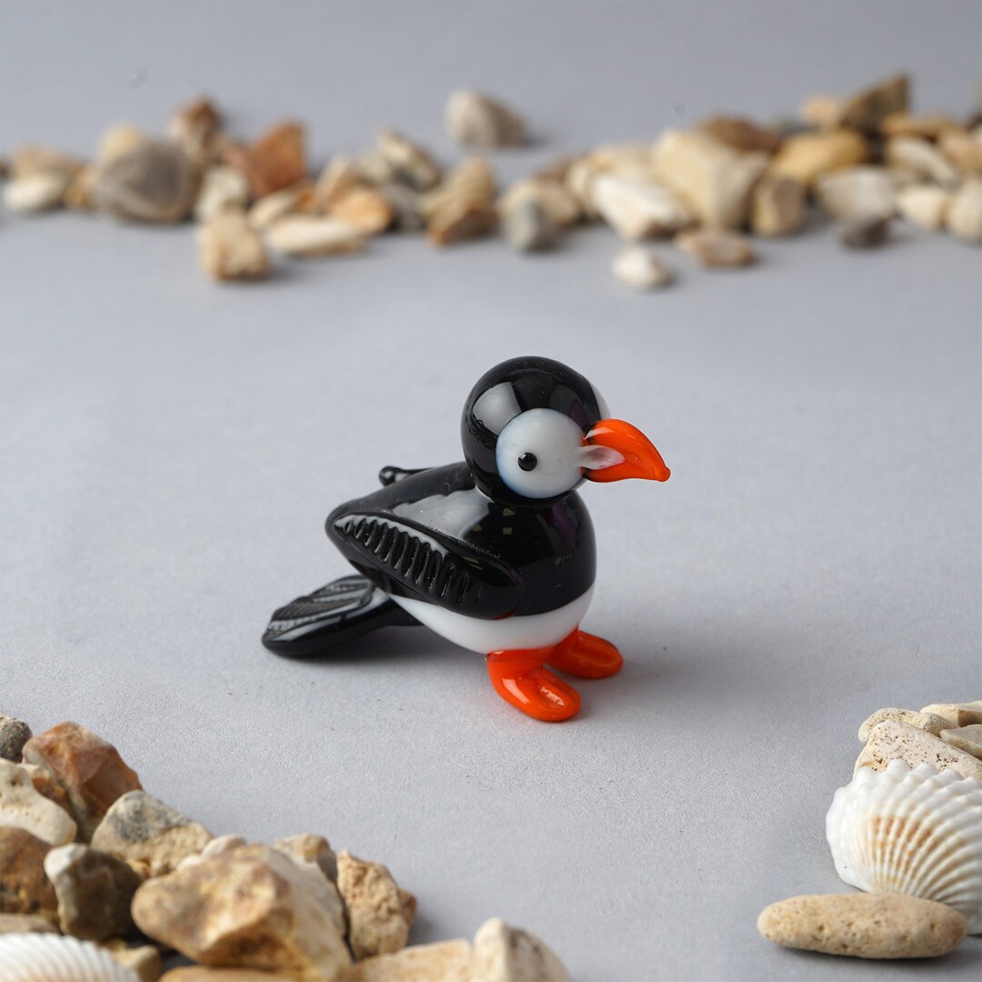 Glass Puffin Ornament in Gift Box • Decoration • Ornament • Collectable ...