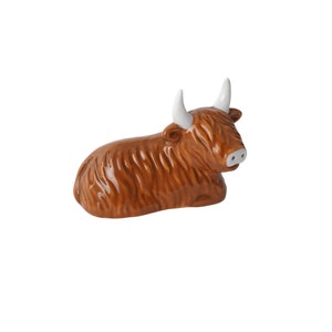 Bramble Farm Highland Cow Ring Holder | Gift Boxed | Ceramic Jewellery ...