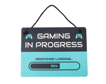 Gaming in Progress Sign - Etsy