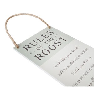Bramble Farm 'rules of the Roost' Kitchen Sign | Homeware | Home Decor ...