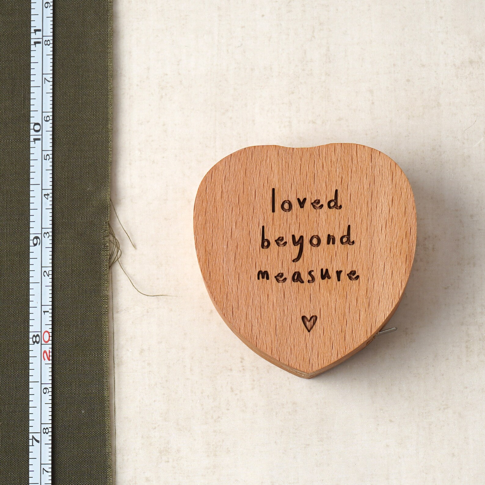 Send With Love 'loved Beyond Measure' Heart Tape Measure - Etsy