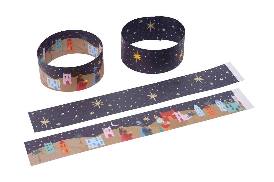 Pack of 100 'we Three Kings' Christmas Paper Chains | Home Decoration ...