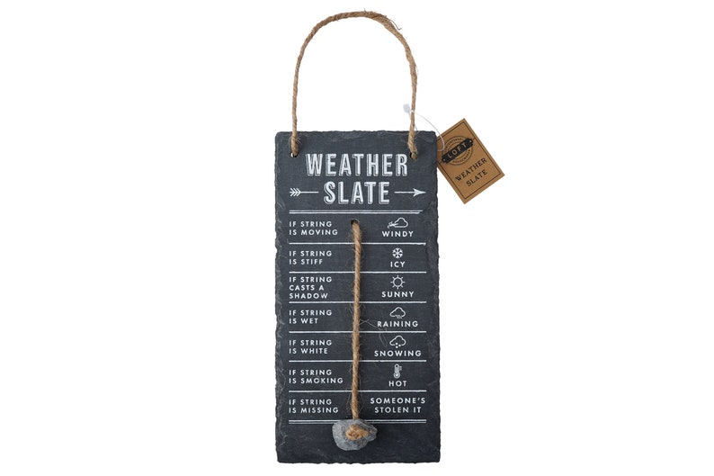 Weather Slate Hanging Sign Humorous Weather Reader - Etsy