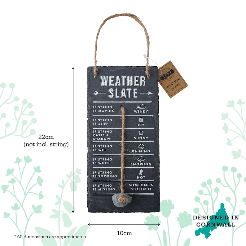 Weather Slate Hanging Sign | Humorous Weather Reader | Forecaster ...