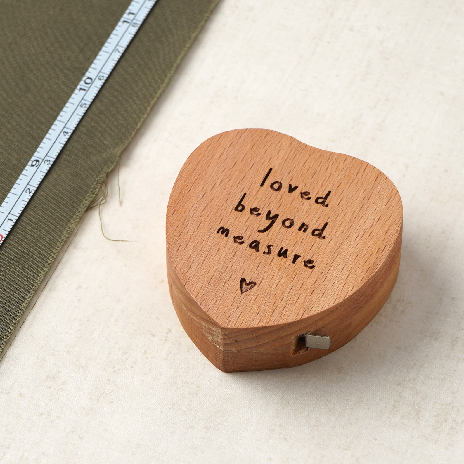 Send With Love 'loved Beyond Measure' Heart Tape Measure - Etsy