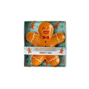 Christmas Gingerbread Man Trinket Dish - Etsy