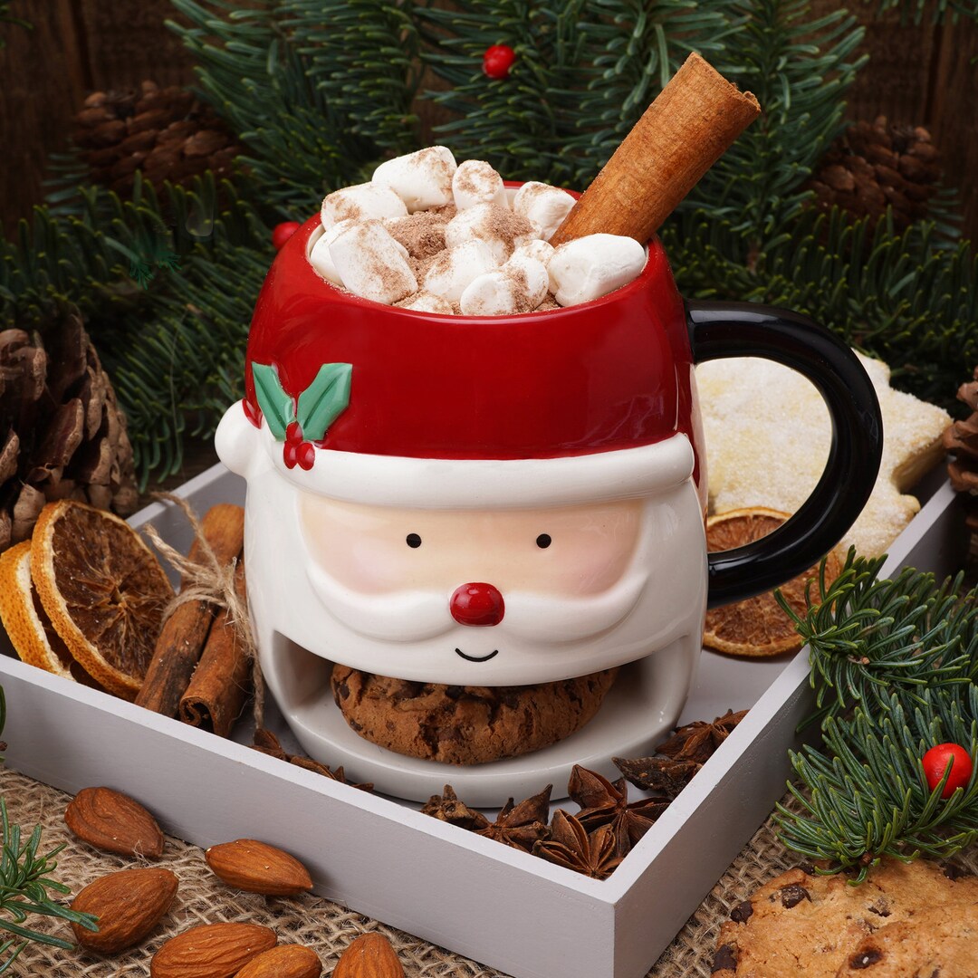 Novelty Santa Snack Cookie and Biscuit Mug Gift Boxed | Artisan Coffee ...