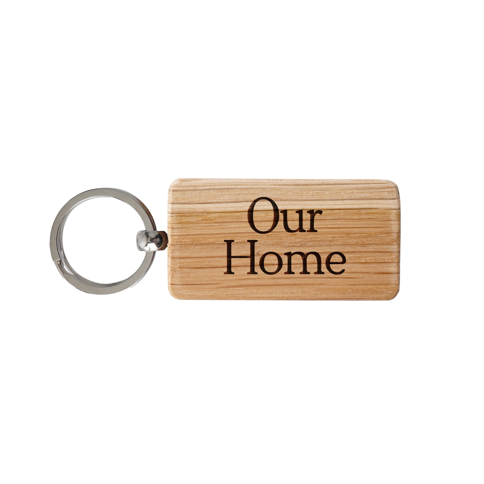 Our Home Rectangular Oak Keyring | Keys | Perfect Gift | House Keys - Etsy