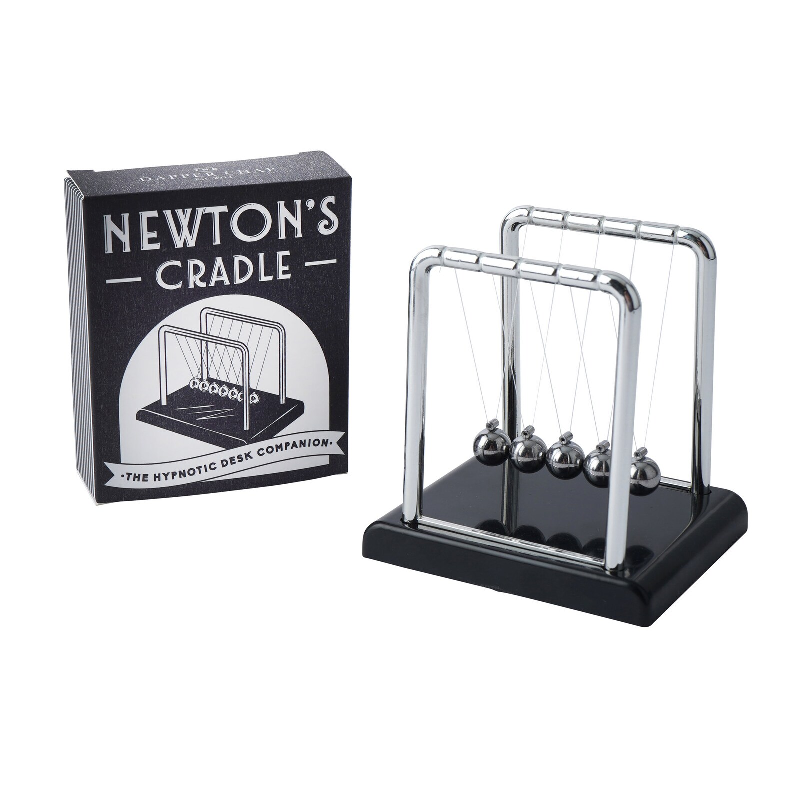 Dapper Chap Newton's Cradle | in Gift Box | Desk Accessory | Desktop ...