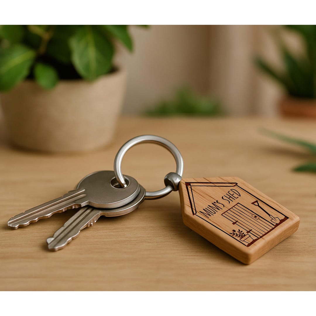 Oak House Keyring 'mum's Shed' | Perfect Gift | House Keys | Novelty - Etsy
