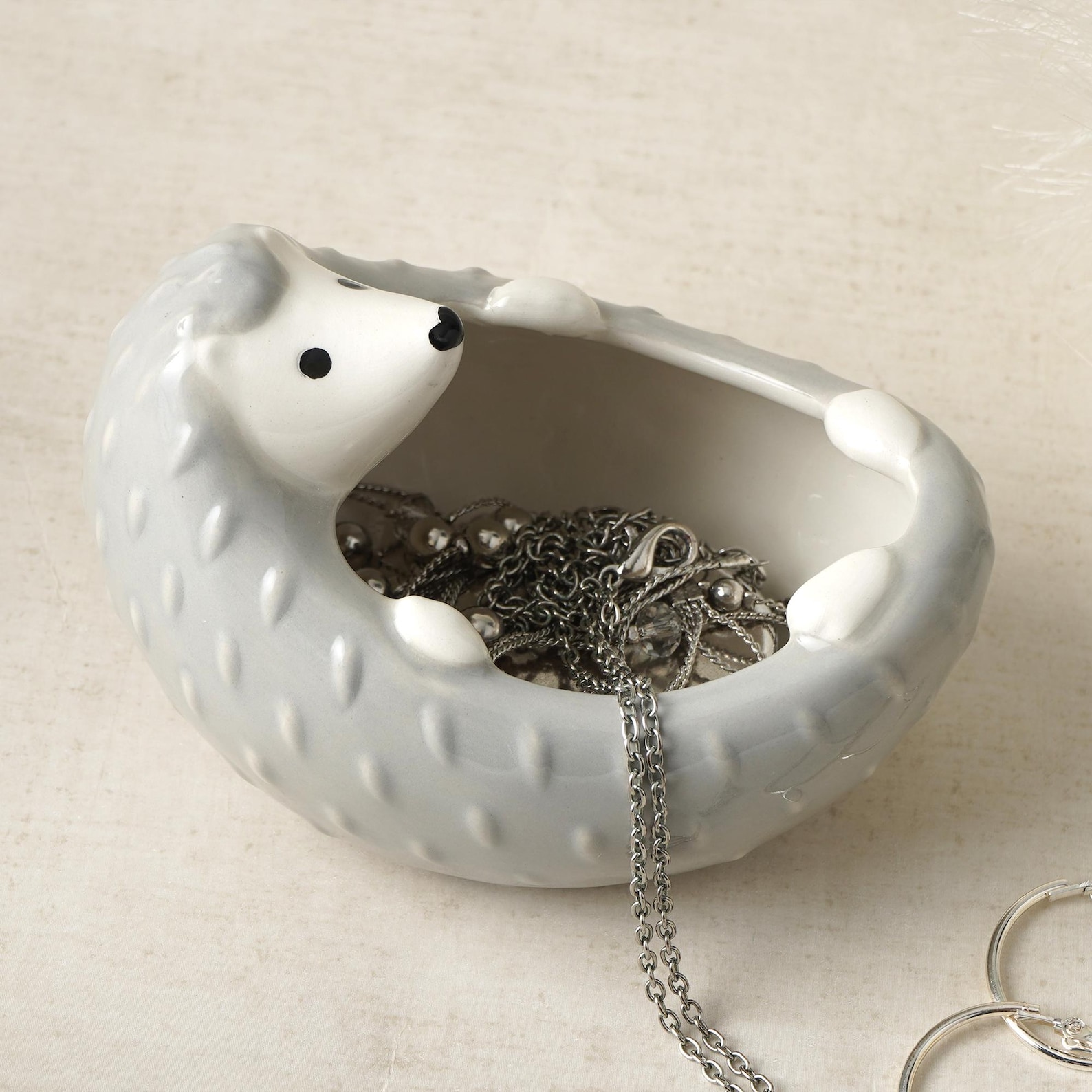Send With Love Hedgehog Trinket Bowl in Gift Box | Jewellery Organiser ...