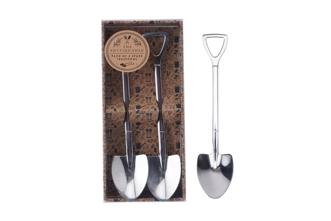 The Potting Shed Pack of Two Spade Teaspoons - Etsy