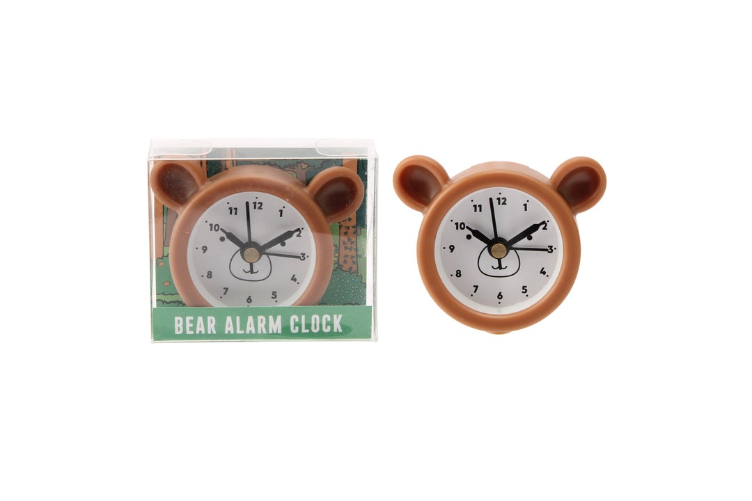 Mini Bear Head Shaped Alarm Clock in Gift Box - Etsy