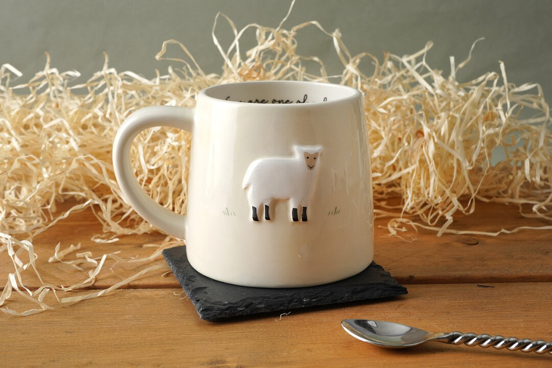 Bramble Farm Sheep Design Stoneware Mug | Gift Boxed | Artisan Coffee ...