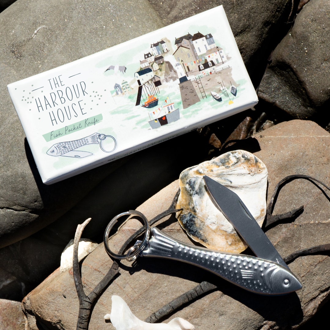 Fish Pocket Knife the Harbour House Fishing Gift Gift Box Gift for ...