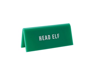 Head Elf Sign - Etsy