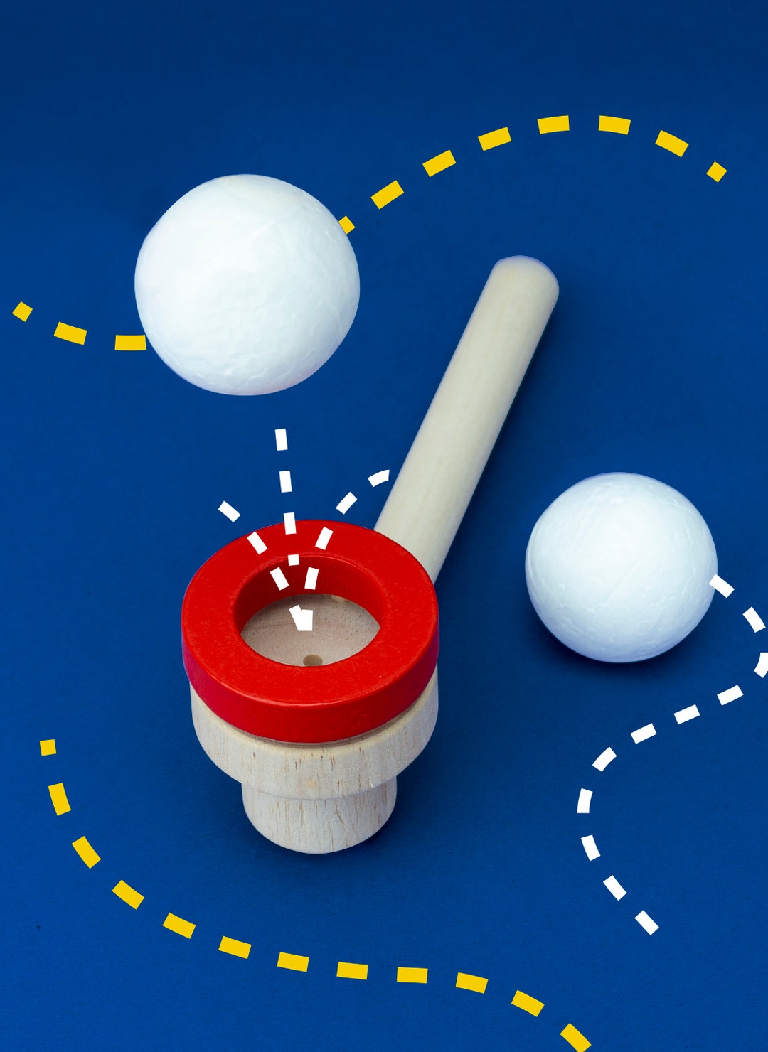 Wooden Floating Blow Pipe With Balls in Gift Box - Etsy