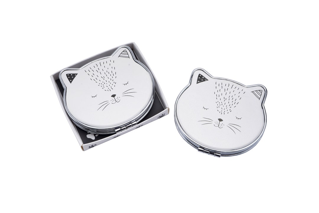 Cat Compact Mirror With Gift Box - Etsy