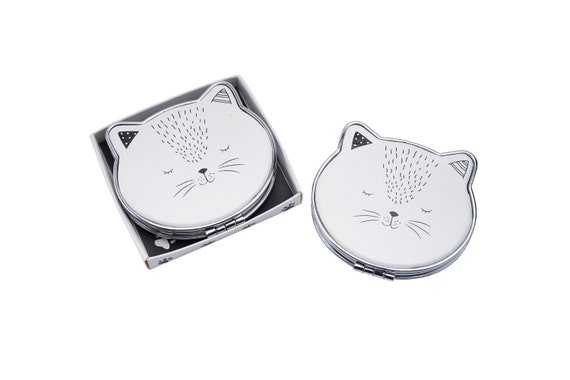 Cat Compact Mirror With Gift Box - Etsy