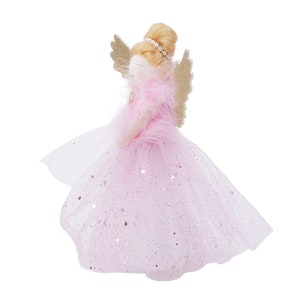 Pink Sugarplum Fairy Light up Angel Hanging Decoration Tree Topper ...